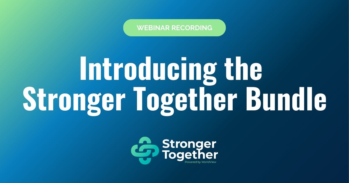 Webinar Recording: Introducing the Stronger Together Bundle
